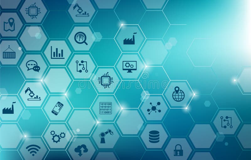 Digitalization Concept: Enterprise IoT, Smart Factory, Industry 4.0 ... Digitalization Concept: Enterprise IoT, Smart Factory, Industry 4.0 ...