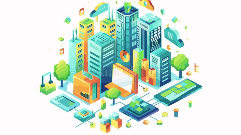 Modern Business Corporate Information Abstract Vector Illustration ...