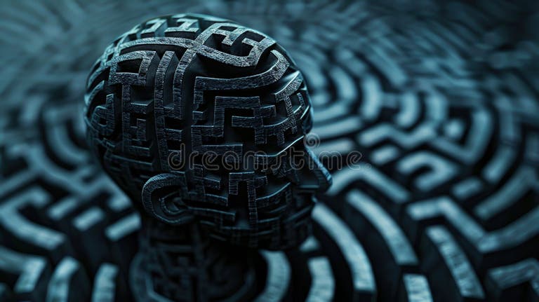 Abstract Concept of Conscious Thinking and Awareness of Own Thoughts ...