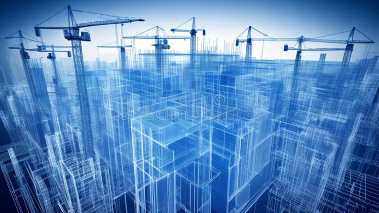 Construction Wireframe Vector Stock Illustrations – 46,407 Construction ...