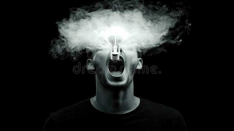 Abstract Concept of Creativity and Inspiration with Light Bulb Effect ...