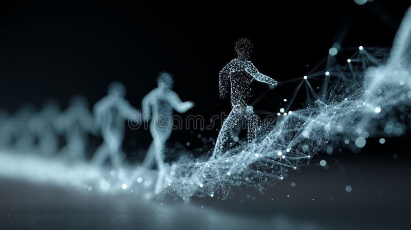 Abstract Concept of Customer Journey Represented by Digital Human ...