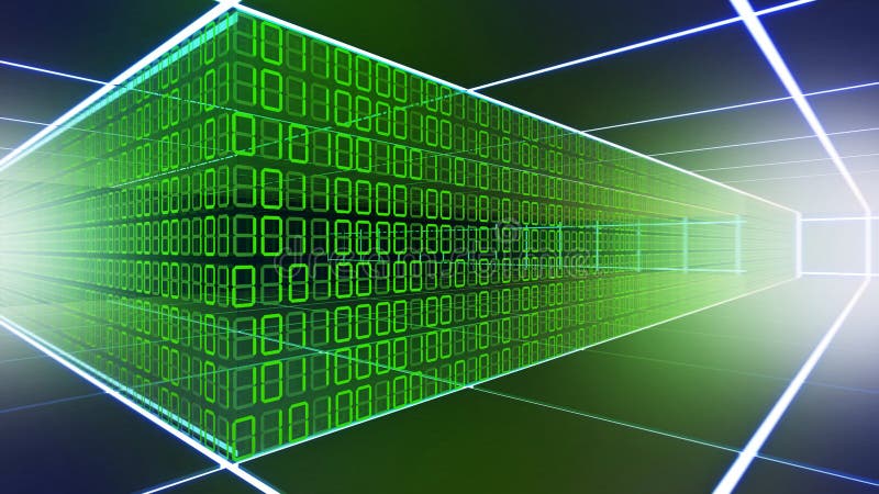 Abstract Concept Digital Data Cyberspace Processing Of Binary Code 0679