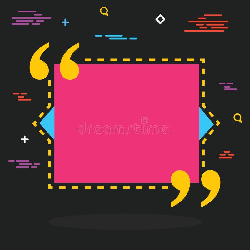 Abstract Concept Empty Speech Square Quote Text Bubble. for Web and ...