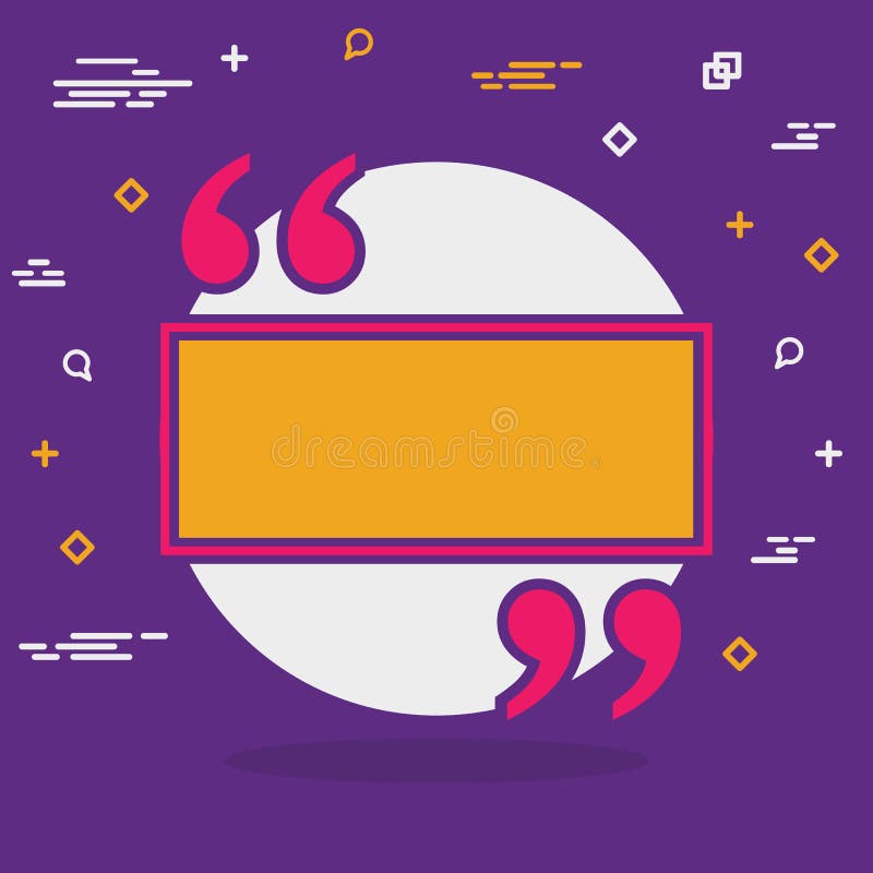 Abstract Concept Empty Speech Square Quote Text Bubble. for Web and ...