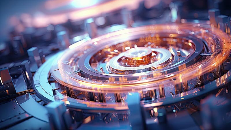 Abstract Concept of Evolving Technology, Abstract Mechanical Elements ...