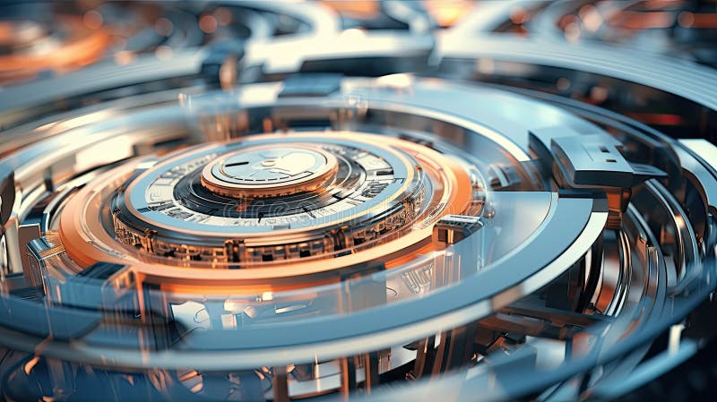 Abstract Concept of Evolving Technology, Abstract Mechanical Elements ...