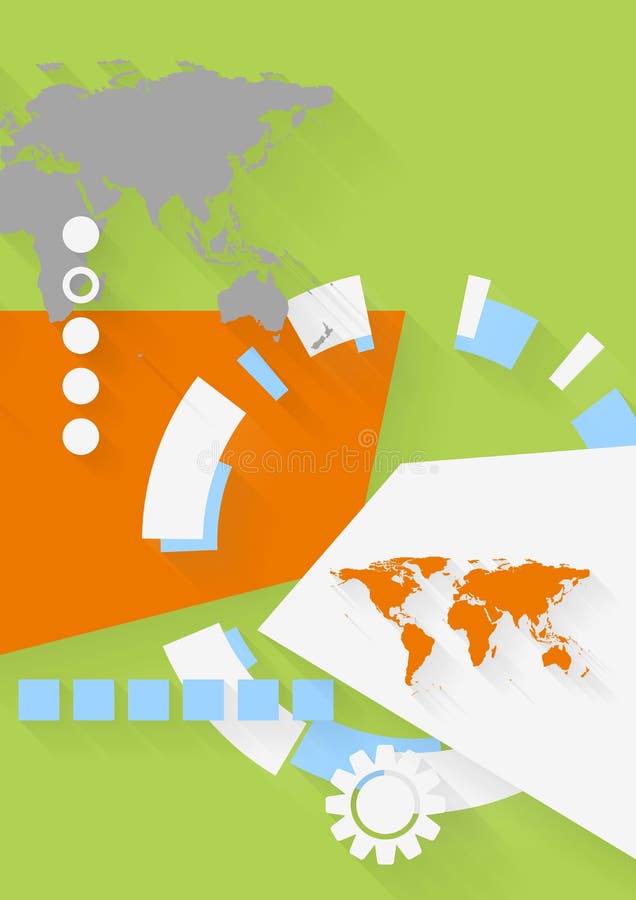 Abstract Concept Flat Tech Design Stock Vector - Illustration of ...