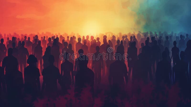 Abstract Concept of Global Population Growth and Human Demographics ...