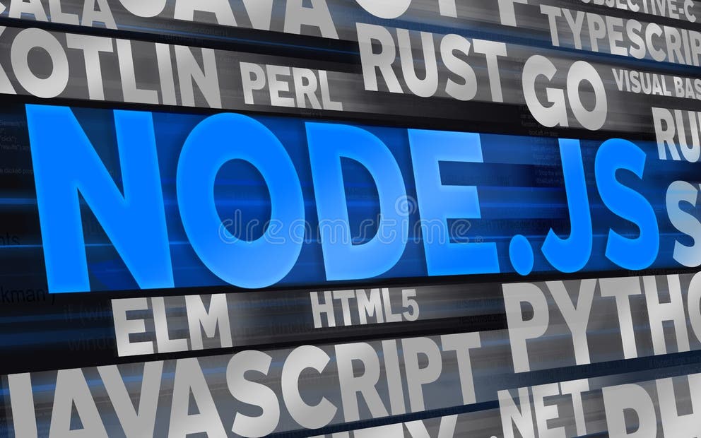 Abstract Concept Graphic Resource with Programming Languages Names ...