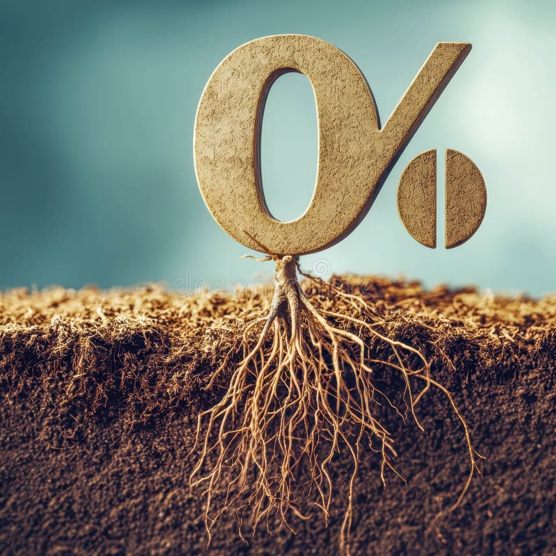 Abstract Concept of Growth and Development with Roots and Symbols Stock ...