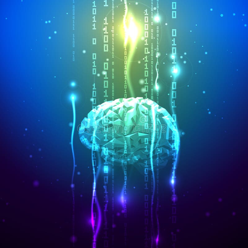 Abstract Concept of Human Brain Activity Stock Vector - Illustration of ...