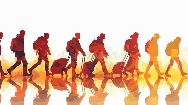 Human Migration Abstract Concept Vector Illustration Stock Vector ...