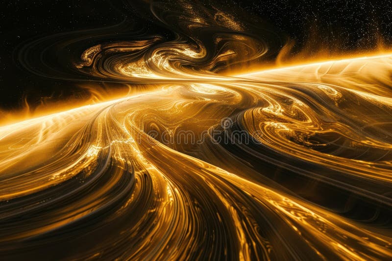 Abstract Concept of Invisible Magnetic Forces, Energy Patterns, and ...