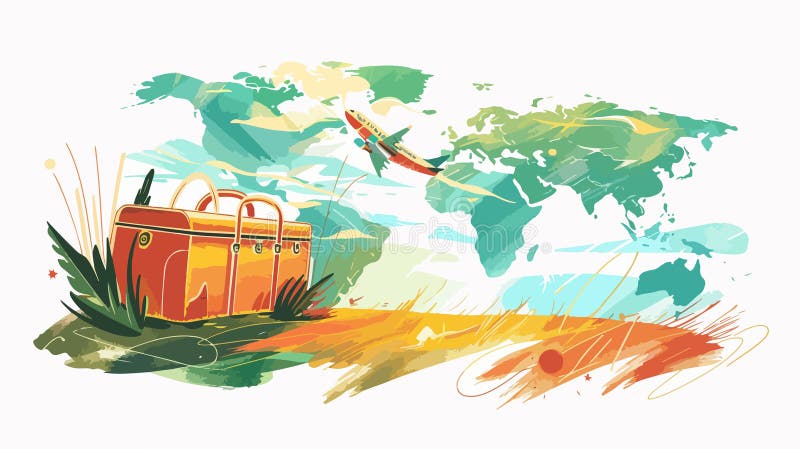 Abstract Vector Illustration of Leaving a Country Concept Stock ...