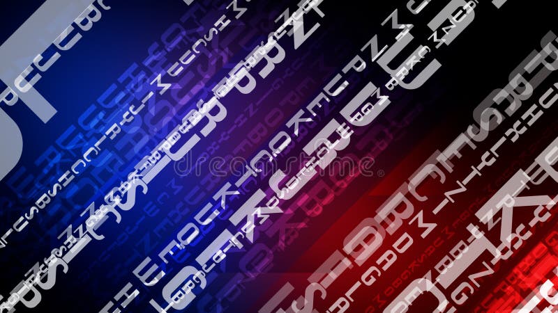 Abstract Concept Letters Blue Red Encoded Composition of Dynamic ...