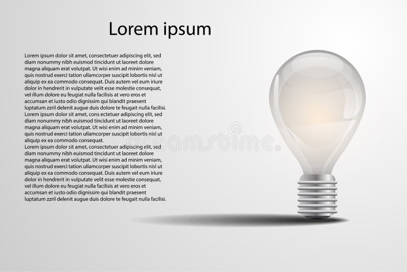 Abstract Concept Light Bulbs Ideas Use for Template ,present ,web ,book ...