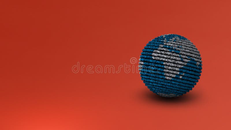 Abstract Concept Representing a Polluted Future Earth. Destroyed Earth ...