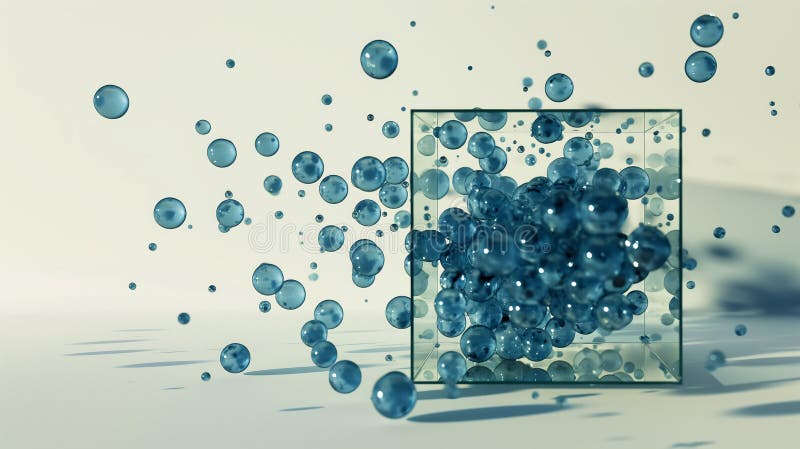 Abstract Concept of Spheres and Spatial Perception Stock Image - Image ...