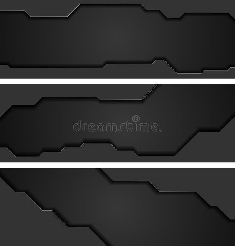 Hi-tech Headers and Footers Stock Vector - Illustration of collection ...