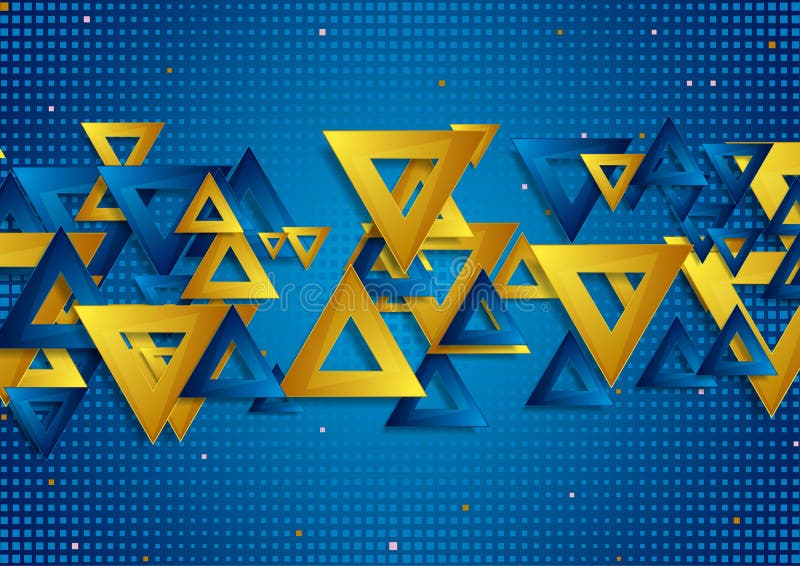 Abstract Concept Triangles Tech Geometry Vector Background Stock Vector ...
