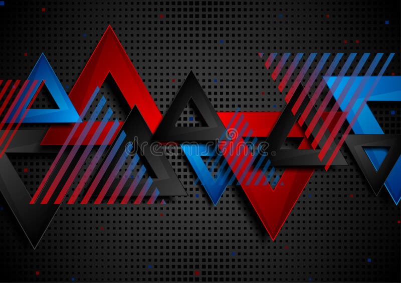 Abstract Concept Triangles Tech Geometry Vector Background Stock Vector ...
