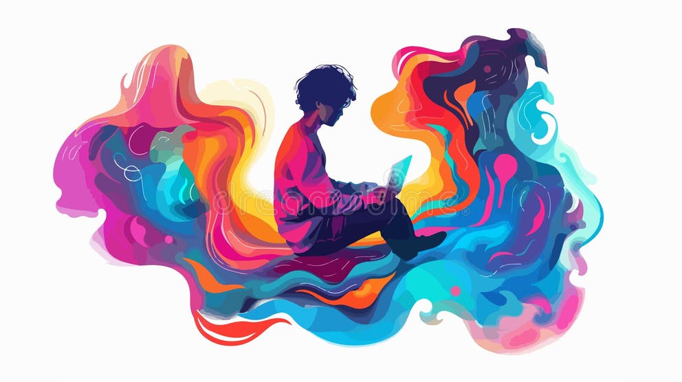 Remote Worker Abstract Concept Vector Illustration Stock Vector ...