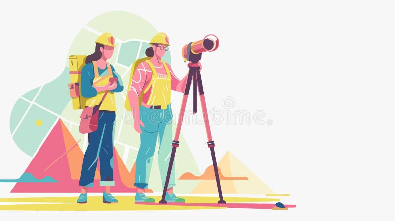 Professional Site Boundary Survey Abstract Concept Vector Illustration ...