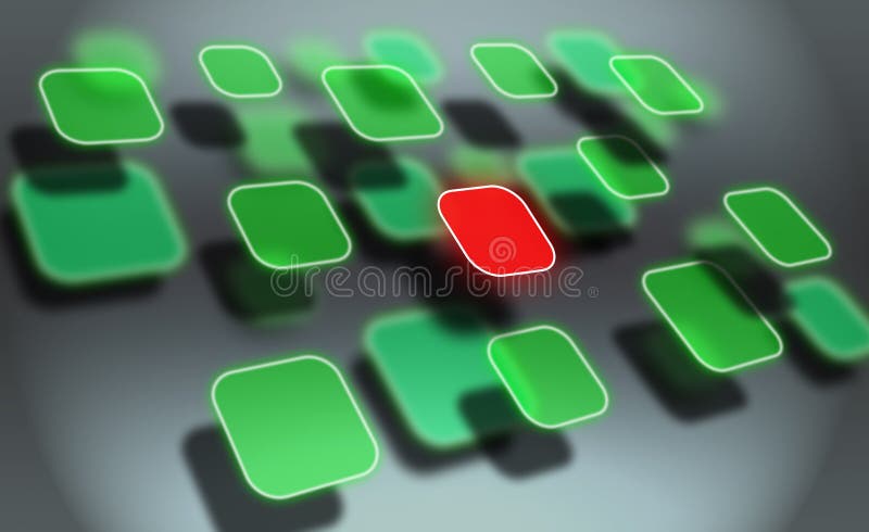 Abstract Concept - Virtual Buttons Stock Illustration - Illustration of ...