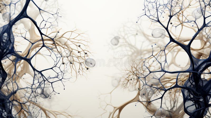 Abstract Conceptual Artwork Depicting Intricate Networks of Neurons ...