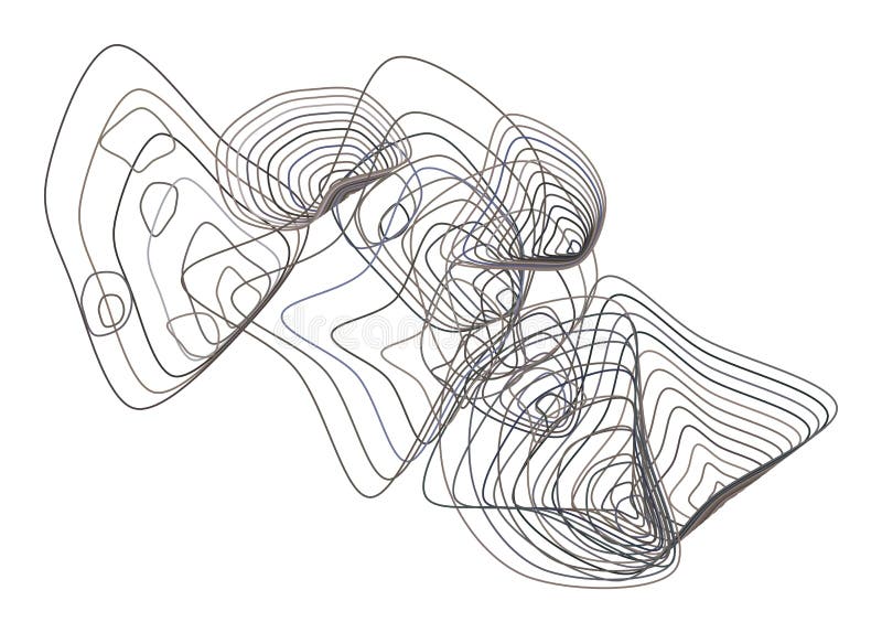 Abstract Conceptual Geometric Path Lines Pattern. Paths, Drawing, Cover ...