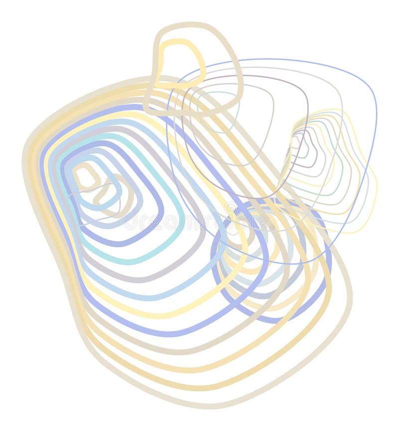 Abstract Conceptual Geometric Path Lines Pattern. Template, Cover ...