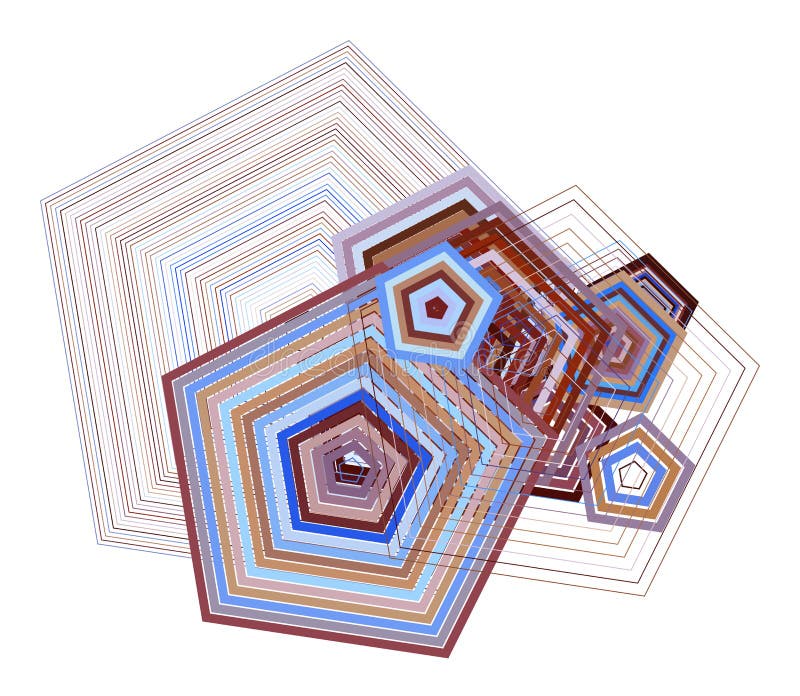 Abstract Conceptual Geometric Pentagon Pattern. Repeat, Web ...