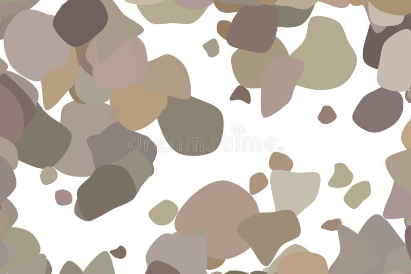 Abstract Conceptual Geometric Random Rounded Shapes Pattern. Digital ...