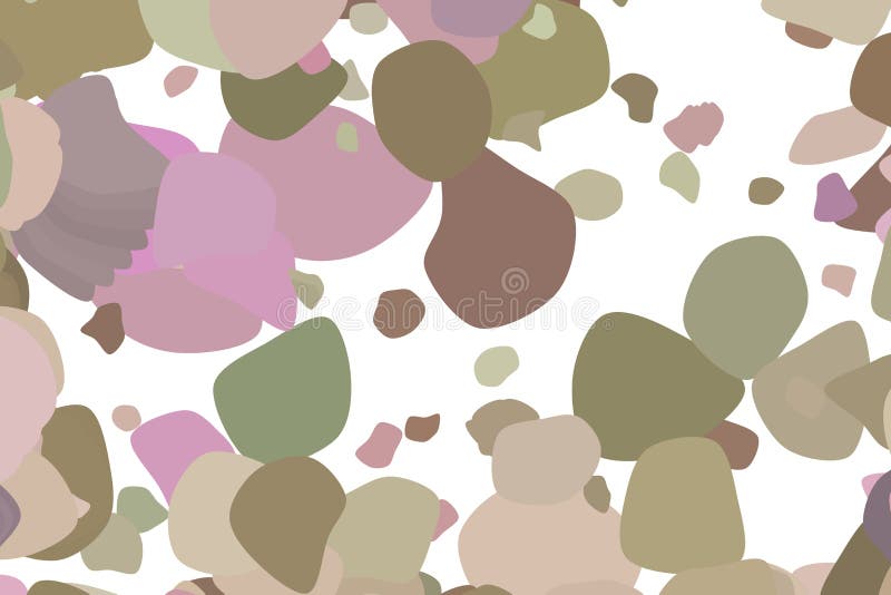 Abstract Conceptual Geometric Random Rounded Shapes Pattern. Wallpaper ...
