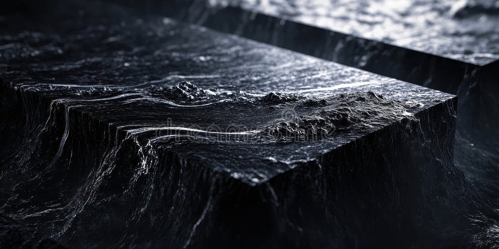 Abstract Conceptual Image of Rough Surface with Dramatic Lighting and ...