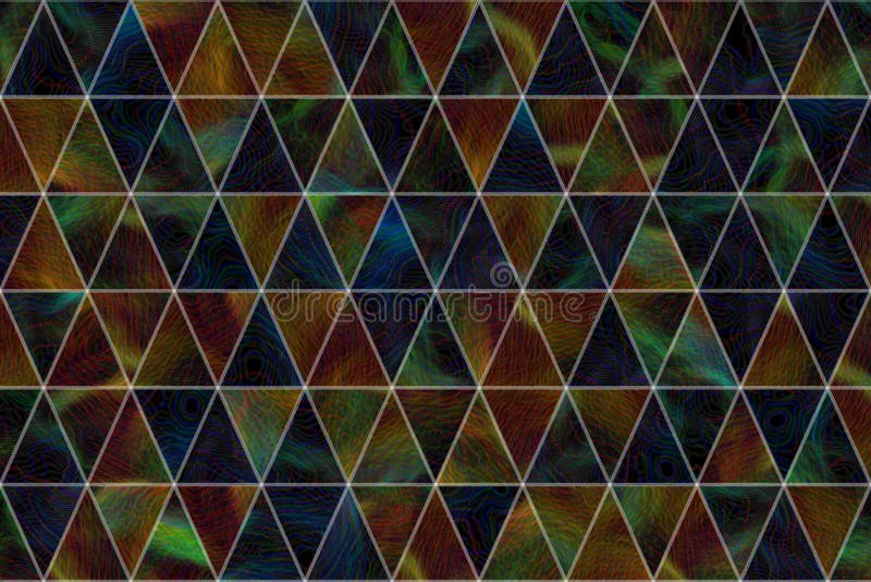 Abstract Conceptual Pattern of Geometric Triangle Strip. Details, Shape ...