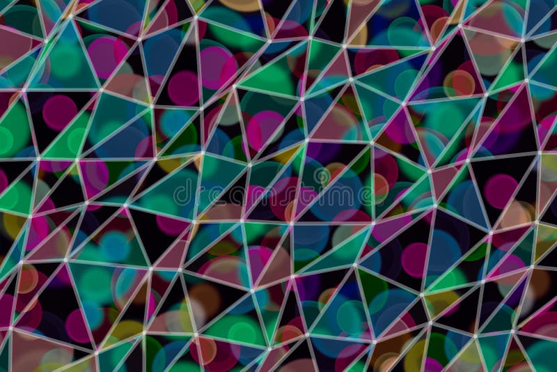 Abstract Conceptual Pattern of Geometric Triangle Strip. Template ...