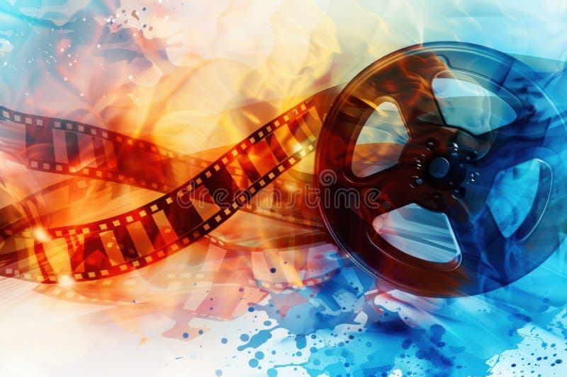 Abstract Conceptual Shot of Film Production, Highlighting Visual ...