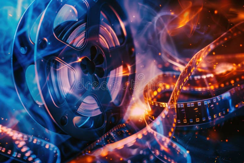 Abstract Conceptual Shot of Film Production, Highlighting Visual ...