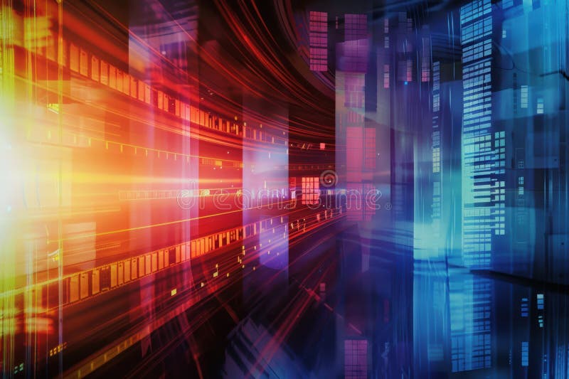 Abstract Conceptual Shot of Film Production, Highlighting Visual ...