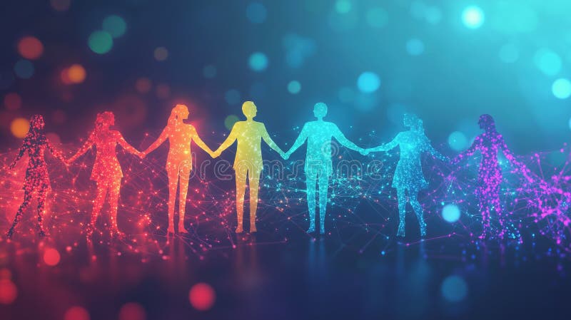 Abstract Conceptual Teamwork Background Stock Photo - Image of idea ...