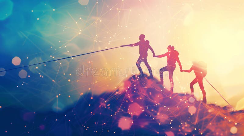 Abstract Conceptual Teamwork Background Stock Image - Image of teamwork, internet: 324798415