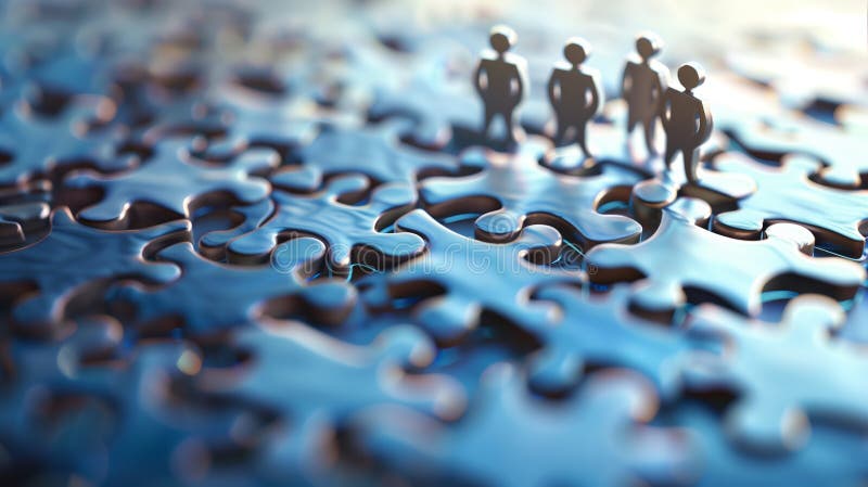 Abstract Conceptual Teamwork Background Stock Image - Image of ...