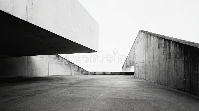 Abstract Concrete Architecture Stock Photo - Image of abstract, design ...