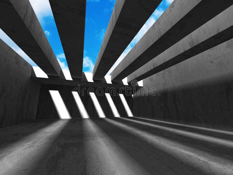 Abstract Concrete Architecture Construction Background Stock ...