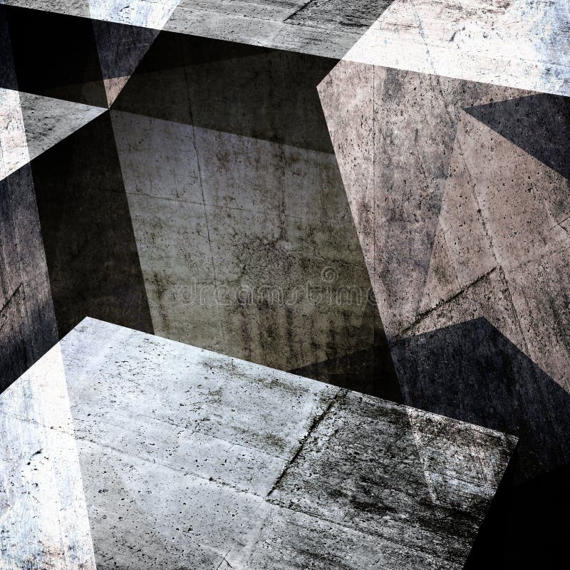 Abstract Concrete Background, 3 D Render Stock Illustration ...