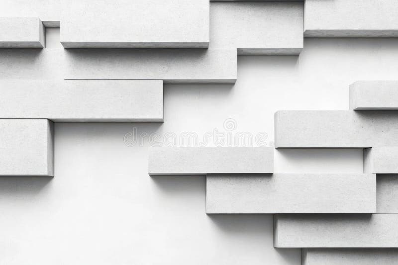 Abstract Concrete Blocks Create a Modern Aesthetic with Clean Lines ...