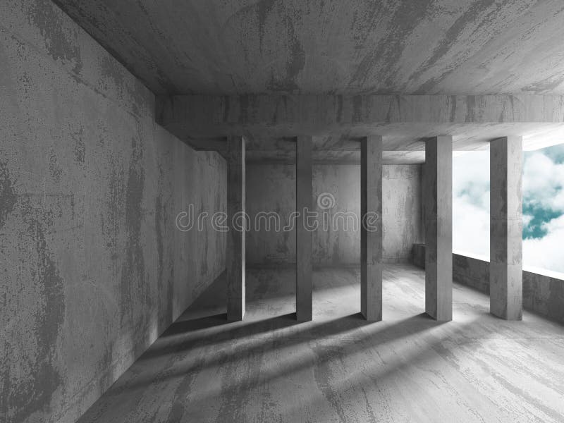 Abstract Concrete Construction. Architecture Background Stock ...