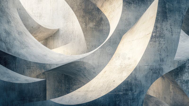 Abstract Concrete Curves in Modern Architectural Design Stock ...